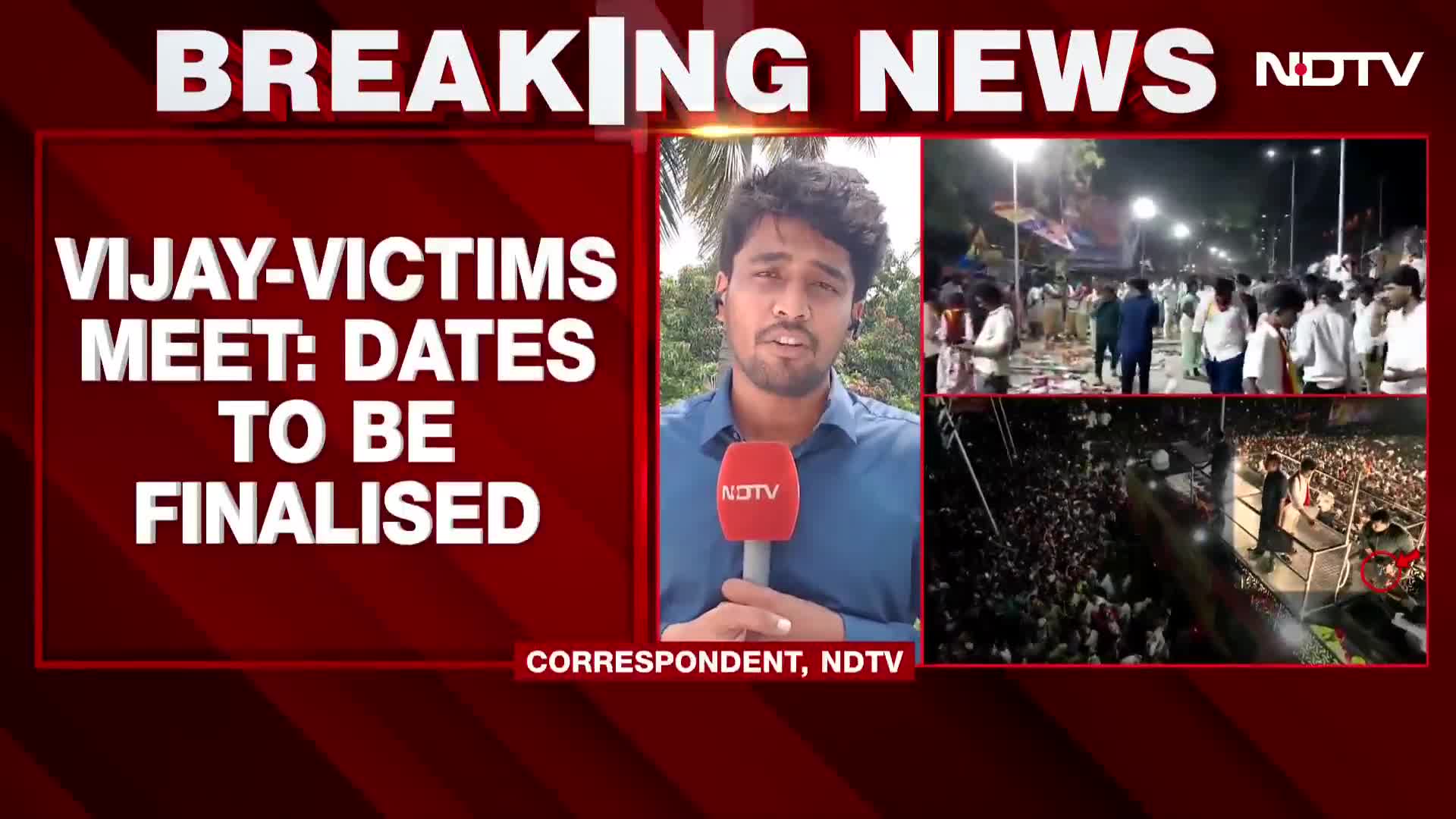 Vijay's TVK Identifies Karur Venues For Meeting Stampede Victims' Families