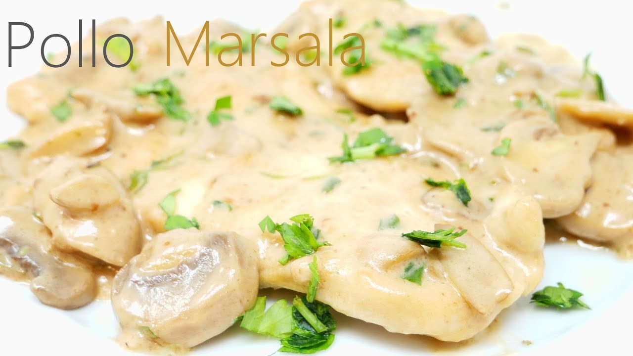 Cremoso Pollo Marsala con Salsa de Champiñones