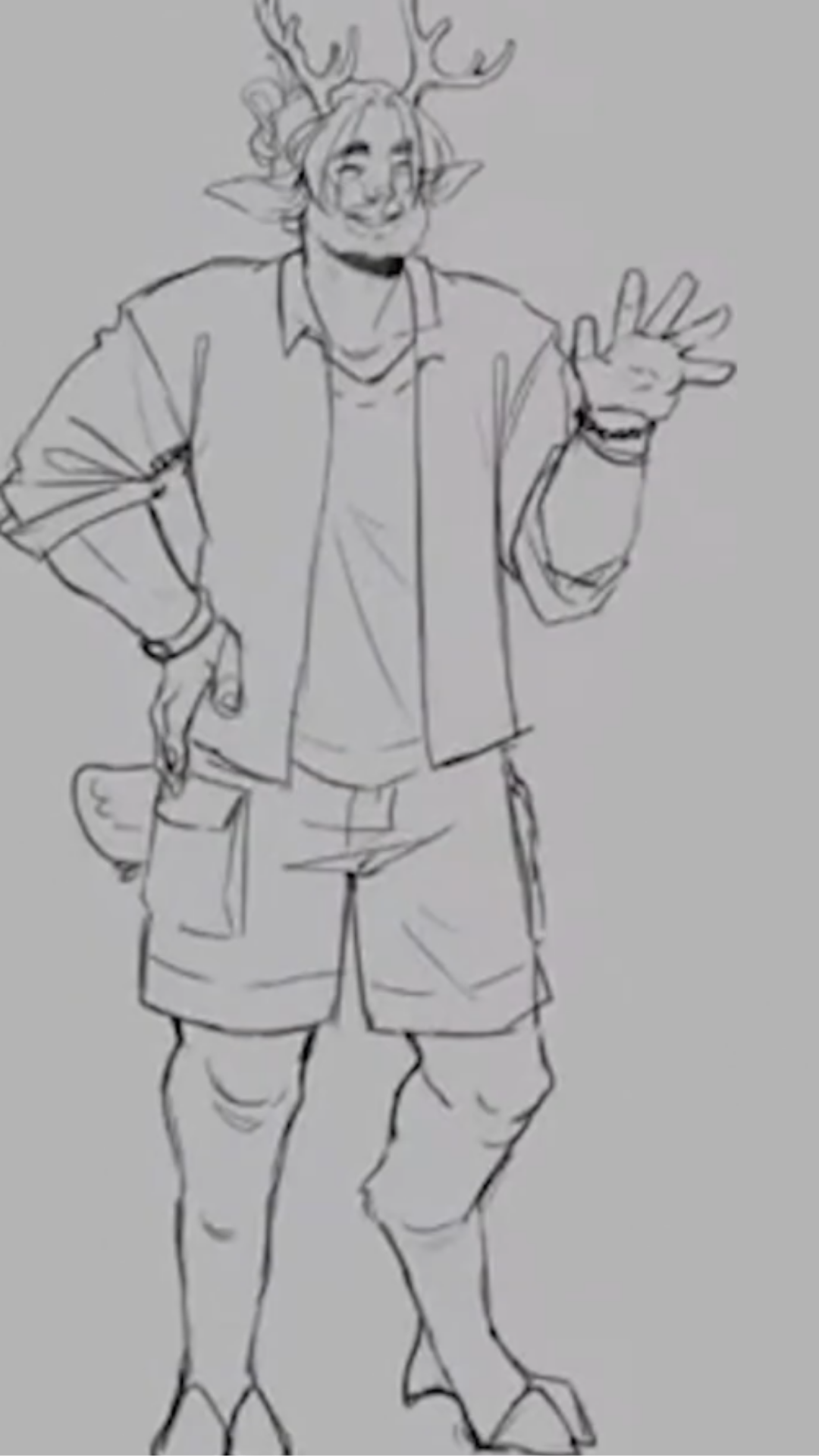 Faun-Human Character Design – Unique Anthropomorphic Speed Draw