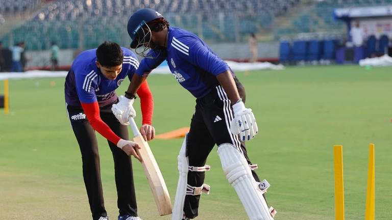 IND vs WI: Captain Shubman Gill shares batting tips, gives throw-downs to Sai Sudharsan