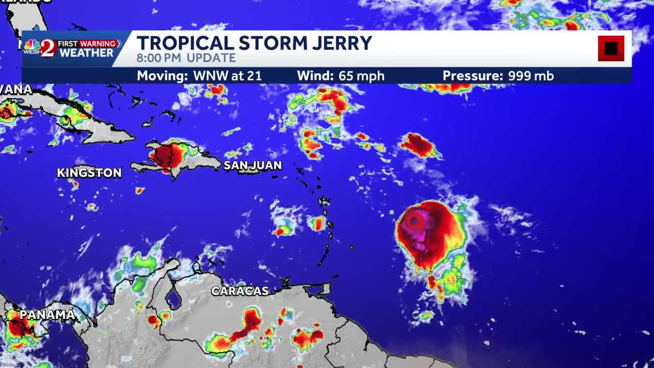 NHC monitoring 3 developments in the Atlantic including Tropical Storm Jerry