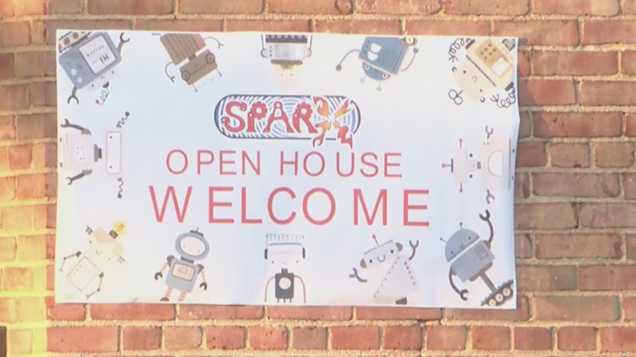 Webster SparX Robotics Team showcase projects at Open House