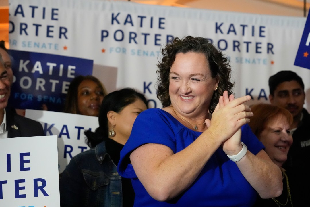 Katie Porter cuts CBS interview after question on Trump voters