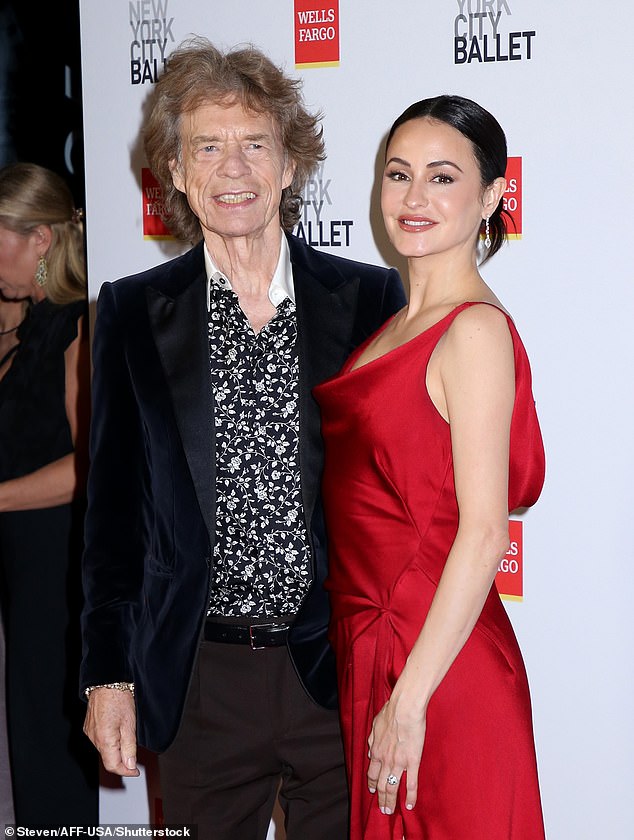 Mick Jagger, 82, and fiancée Melanie Hamrick, 38, attend New York City ...