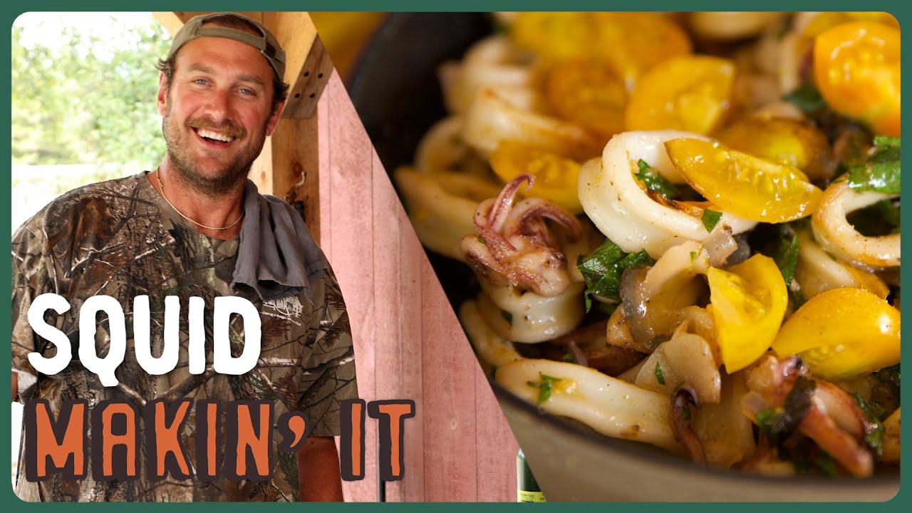 Cook squid and tomatoes in a blazing pizza oven