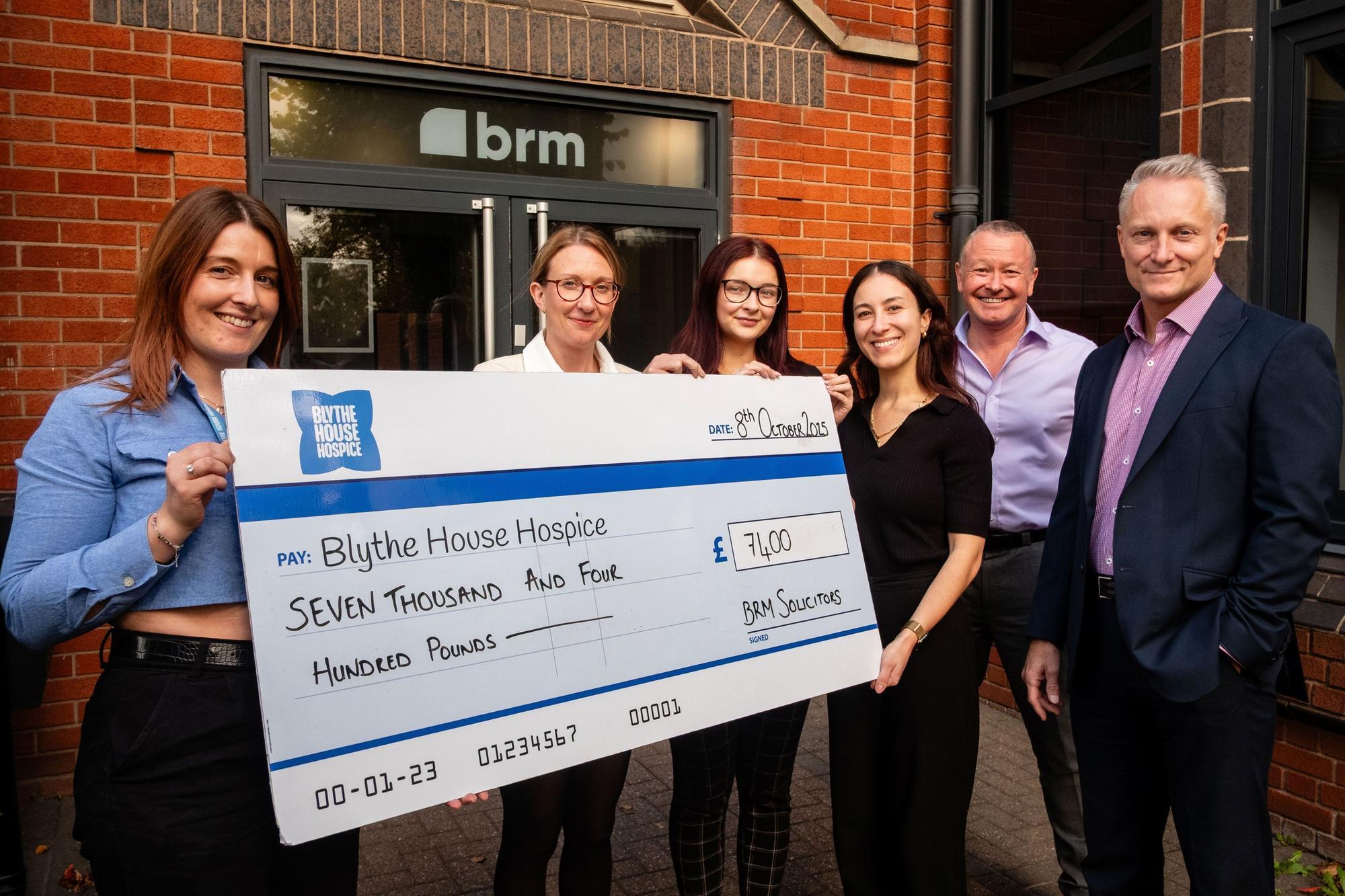 BRM and Blythe House celebrate fundraising success during Hospice Care Week