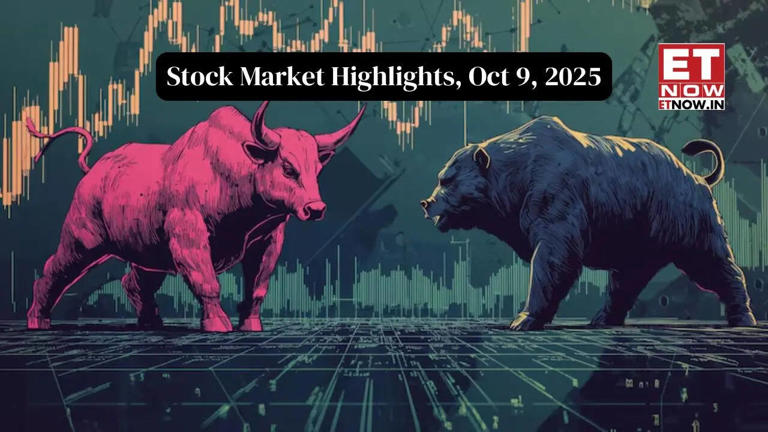 Stock Market Highlights, October 9, 2025: Sensex gains 398 pts, Nifty ...