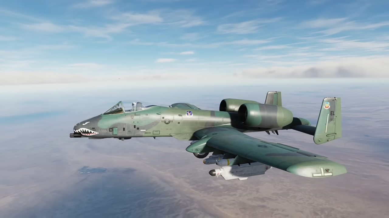 A10 Warthog under fire deep behind Iraqi lines in 1991