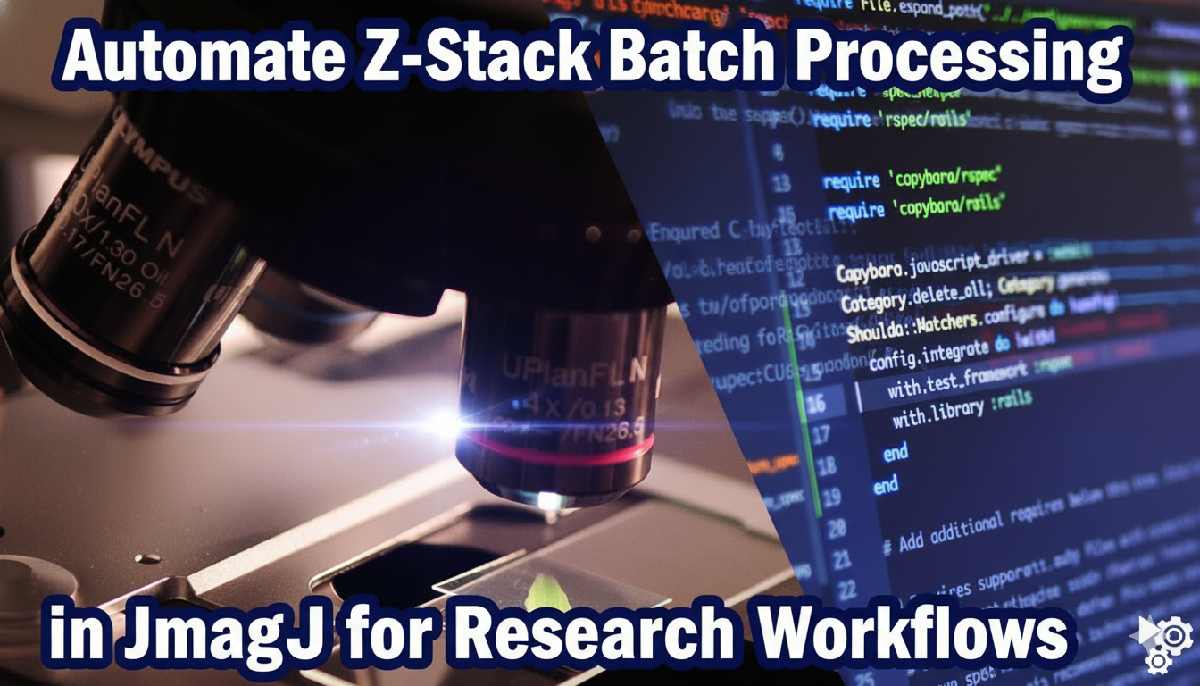 How to Batch Process Z-Stacks in ImageJ for Research and Microscopy