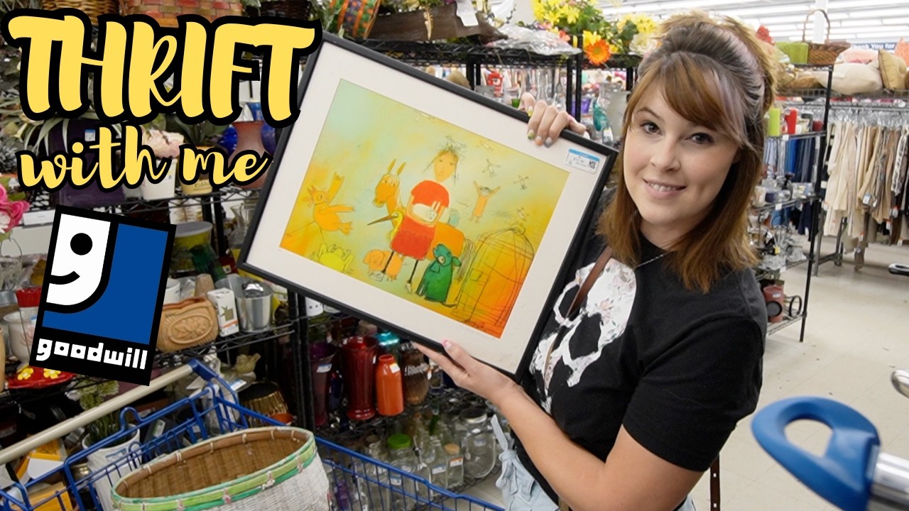 Goodwill Thrift with Me for Antiques | Crazy Lamp Lady
