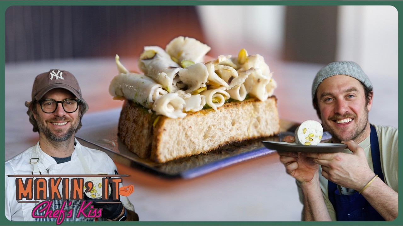 Cook award-winning monkfish mortadella, chef's kiss