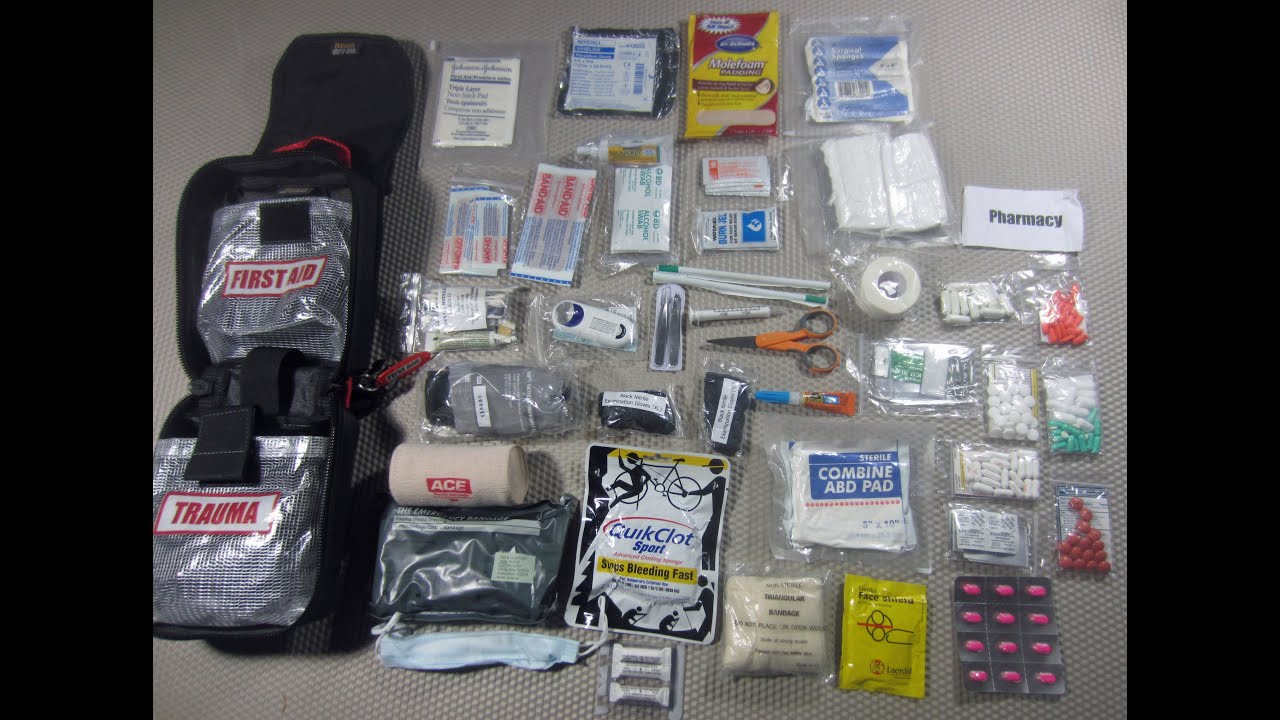 Build a medical module to handle injuries in a 'bug out bag'