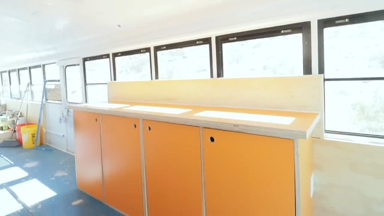 This is the easy DIY way to build a modern kitchen in a bus