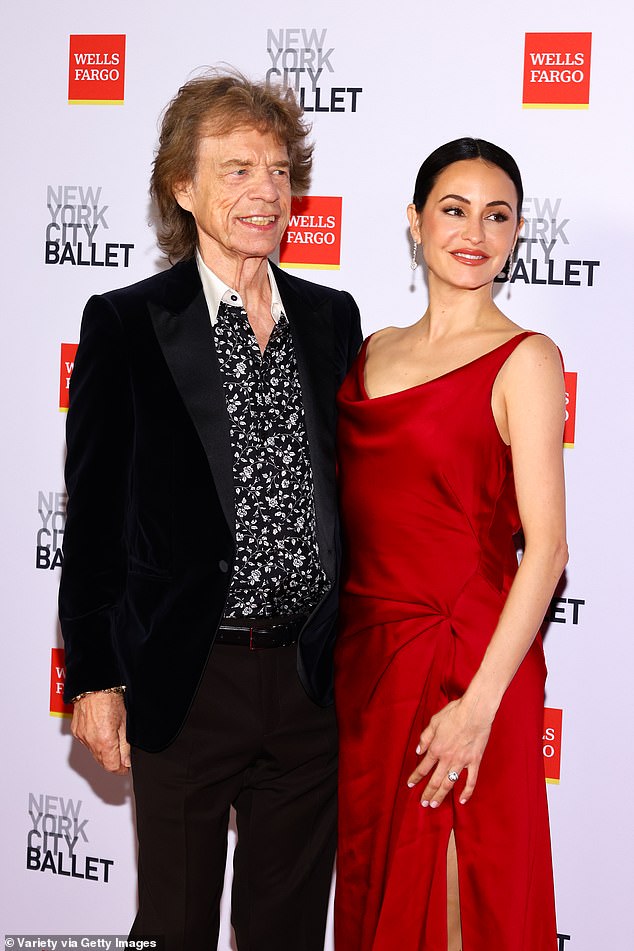 Mick Jagger, 82, and fiancée Melanie Hamrick, 38, attend New York City ...