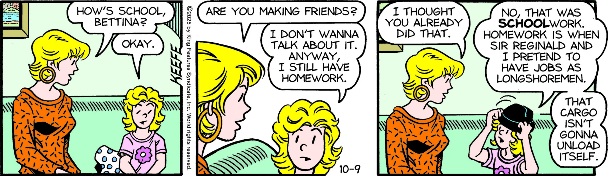 Sally Forth by Francesco Marciuliano; drawn by Jim Keefe