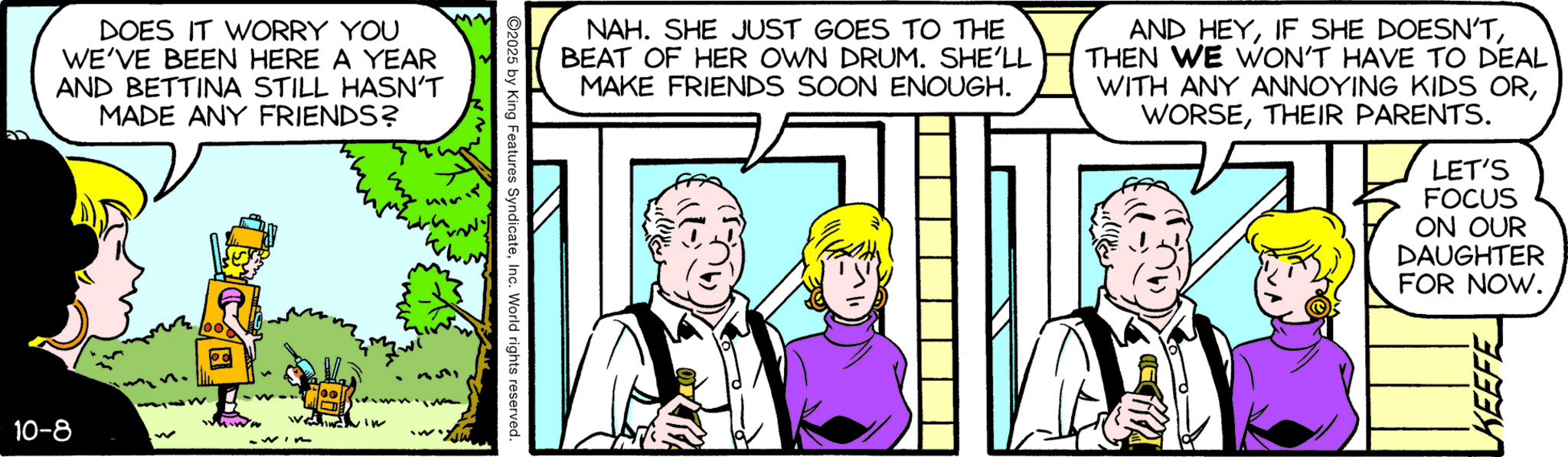 Sally Forth by Francesco Marciuliano; drawn by Jim Keefe