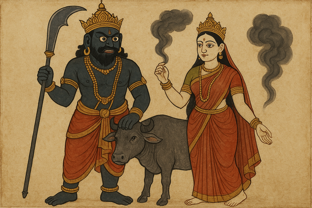 The Forgotten Wife of Yama: Dhumorna, Born from Smoke and Serenity