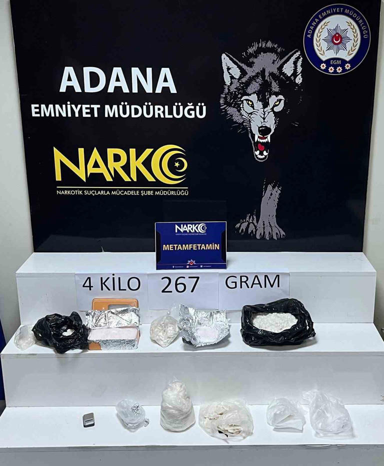 Adana’da 4 kilo metamfetamin yakalattılar, "Kahve içiyorduk" savunması ...