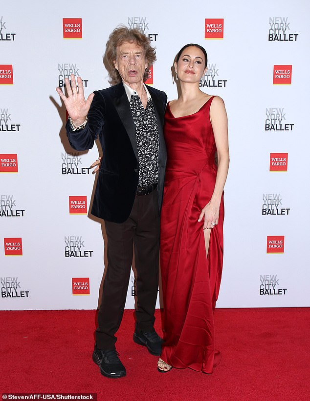 Mick Jagger, 82, and fiancée Melanie Hamrick, 38, attend New York City ...
