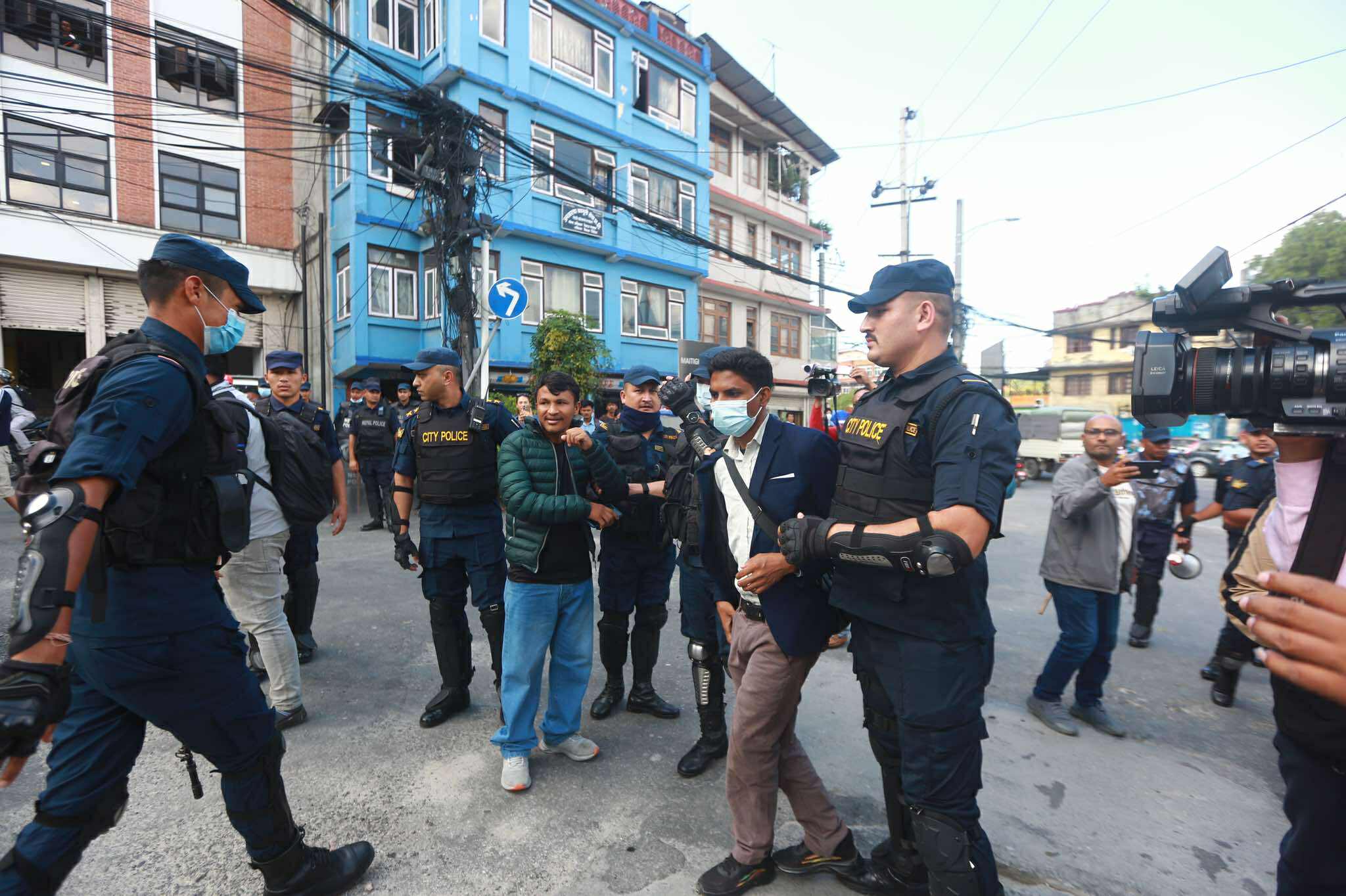 12, including Nicholous Bhusal, arrested during Maitighar protest