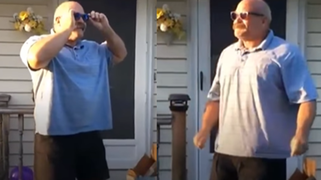 66-Year-Old Colour Blind Man Sees Colours For First Time! His Wholesome ...