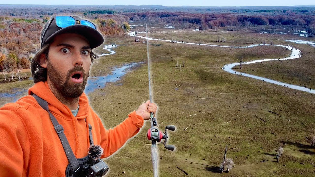 Fishing draining lake revealed trapped fish in shocking numbers