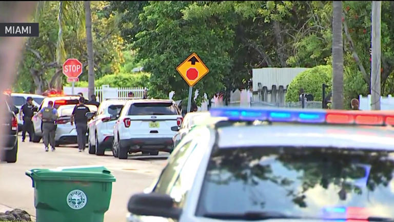 2 Miami police officers shot; video shows person taken into custody ...