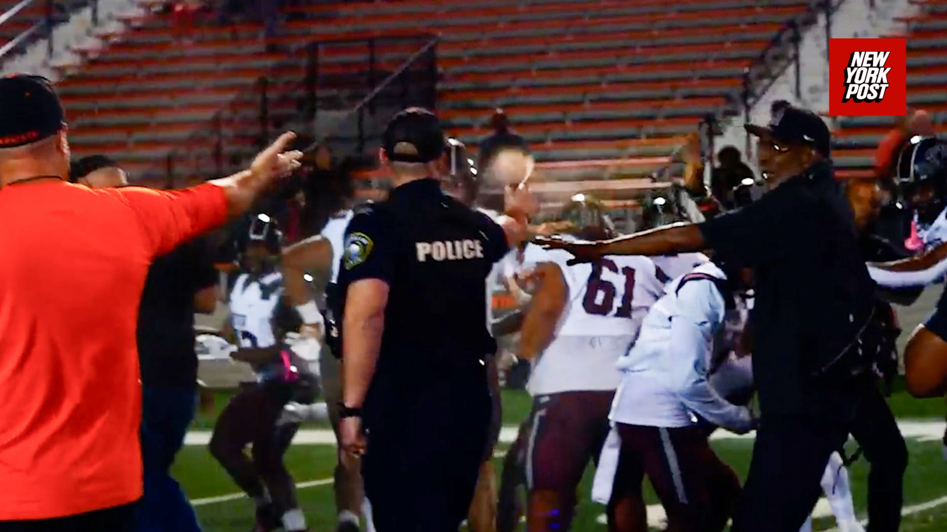 High school football players pepper sprayed by police in post-match ...