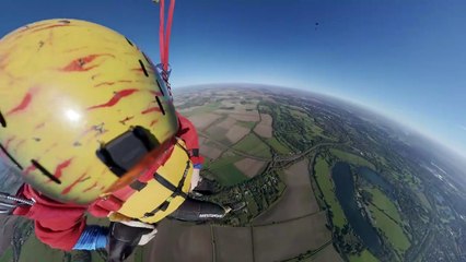 'Water drop' skydive into Peterborough lake