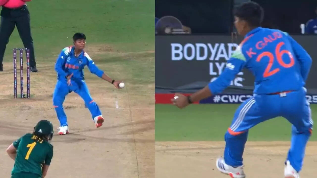 Hand of 'Gaud'! Indian seamer grabs a sensational catch in her follow ...