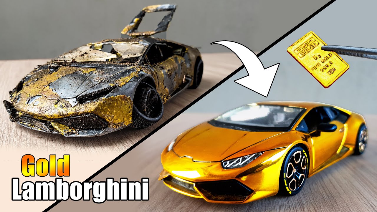Watch me restore a Lamborghini Huracán to gold!