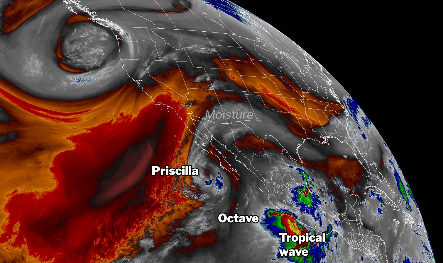A trio of tropical systems is driving significant Southwest flood threat