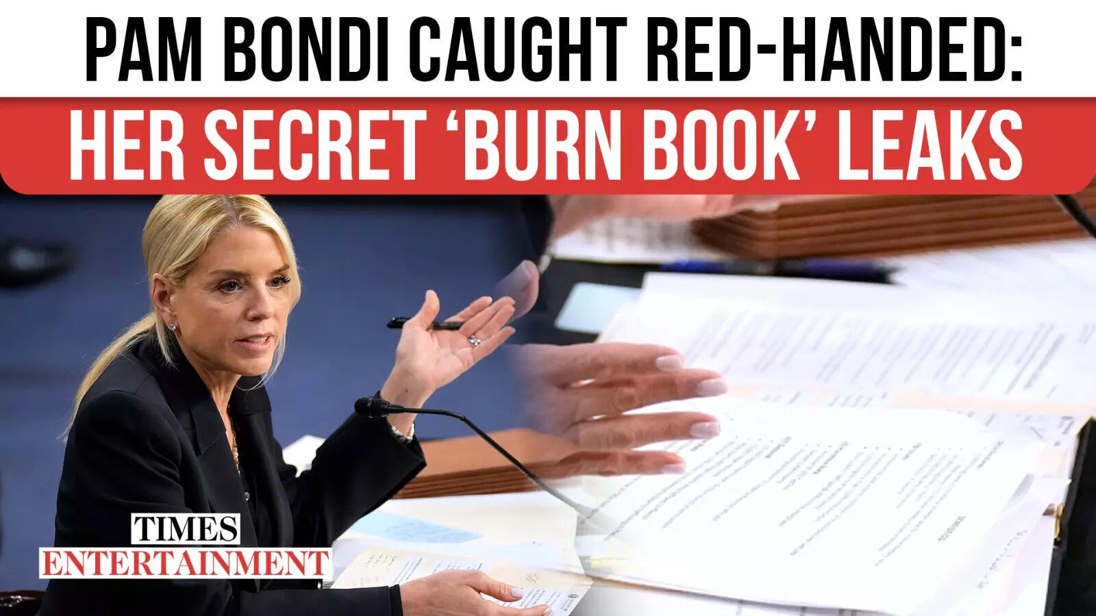 Pam Bondi Caught RED-HANDED: Secret 'Burn Book' EXPOSES Stunning ...