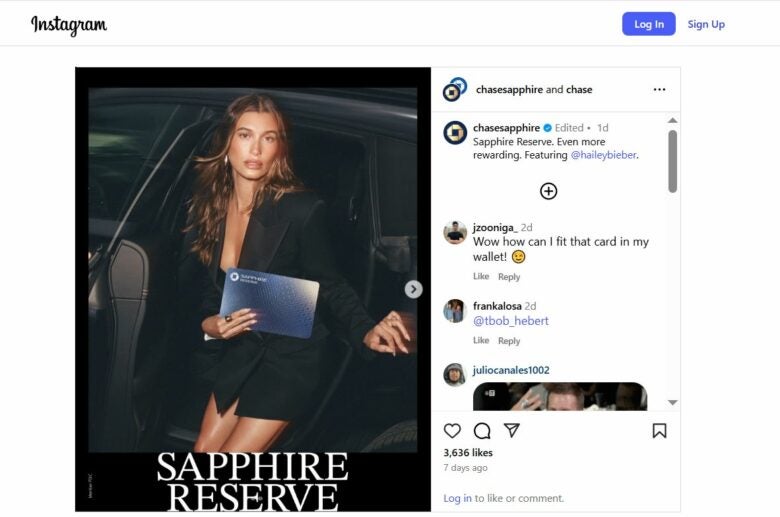 Hailey Bieber Has the Chase Sapphire Reserve … Should You?