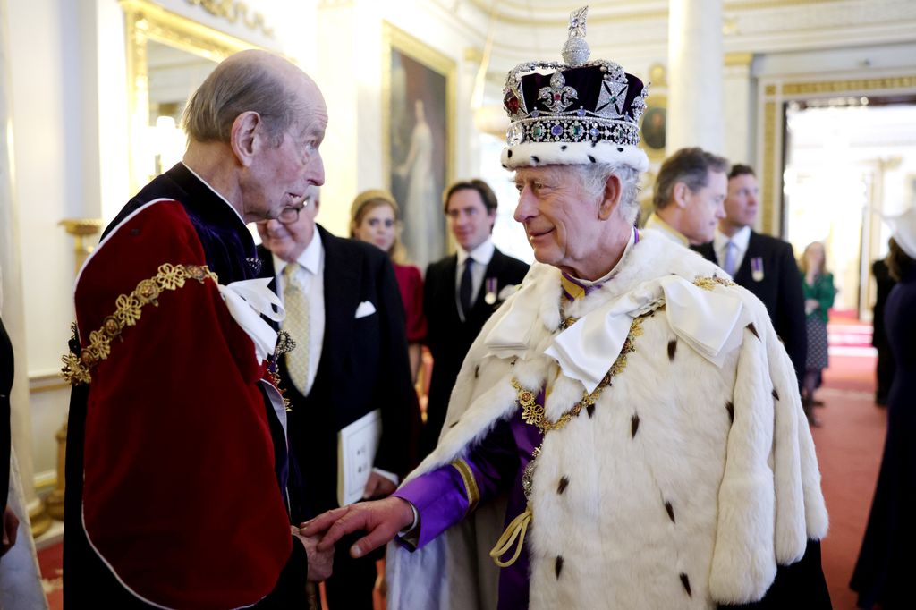 Duke of Kent, 90, attends funeral alongside Andrew Parker Bowles