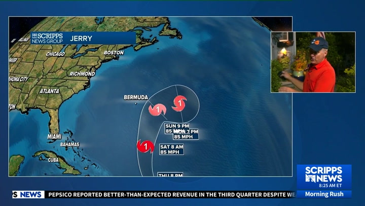 Jerry's Path: Tropical Storm to Miss Puerto Rico and Bermuda