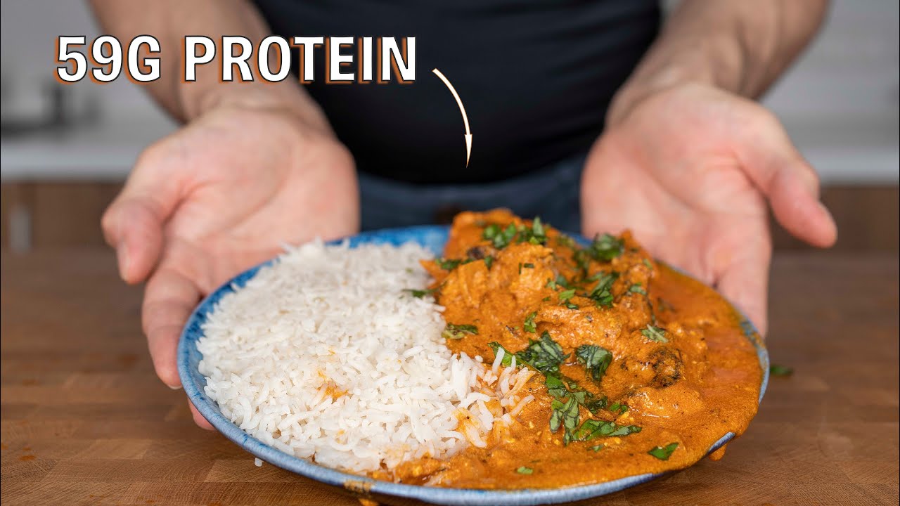 This healthy butter chicken has 59G of protein