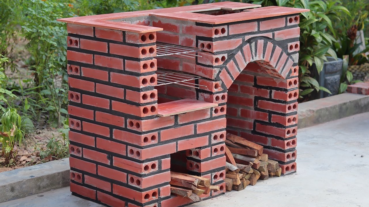 I built a cozy brick barbecue for my garden 🍖