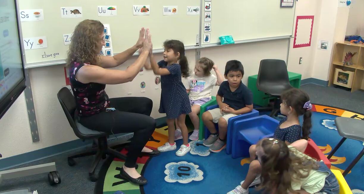 Pre-K Teacher Mrs. Adams making a difference in the lives of students