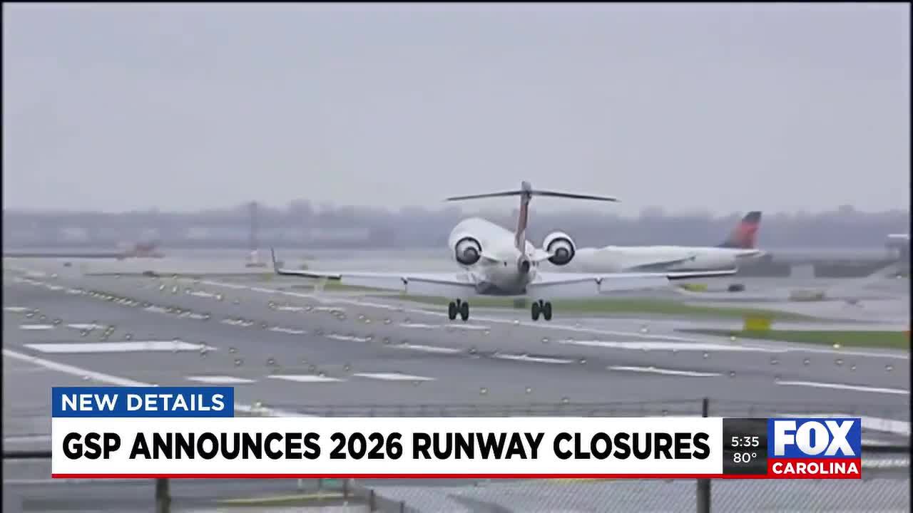 GSP airport to temporarily close twice in 2026 for ‘critical’ runway ...