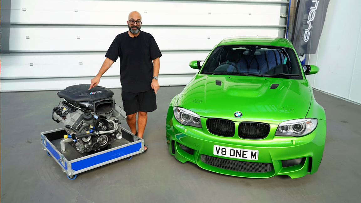 P65B44 V8-Swapped BMW 1M: Z4 GT3 Engine in Custom Street Build