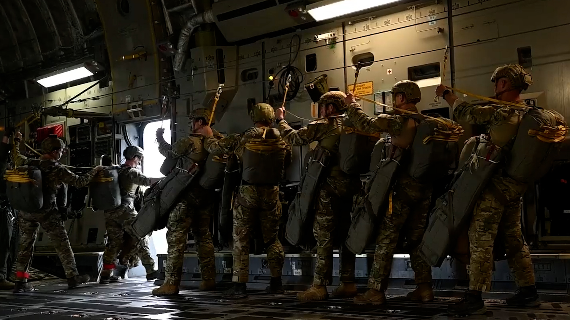 Air Force Conduct Airborne Operation