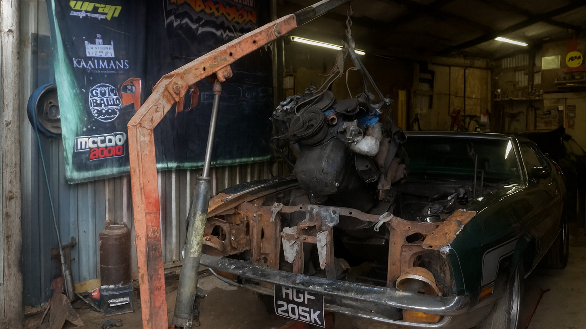 Rebuilding a Fire Damaged Ford Mustang Alone