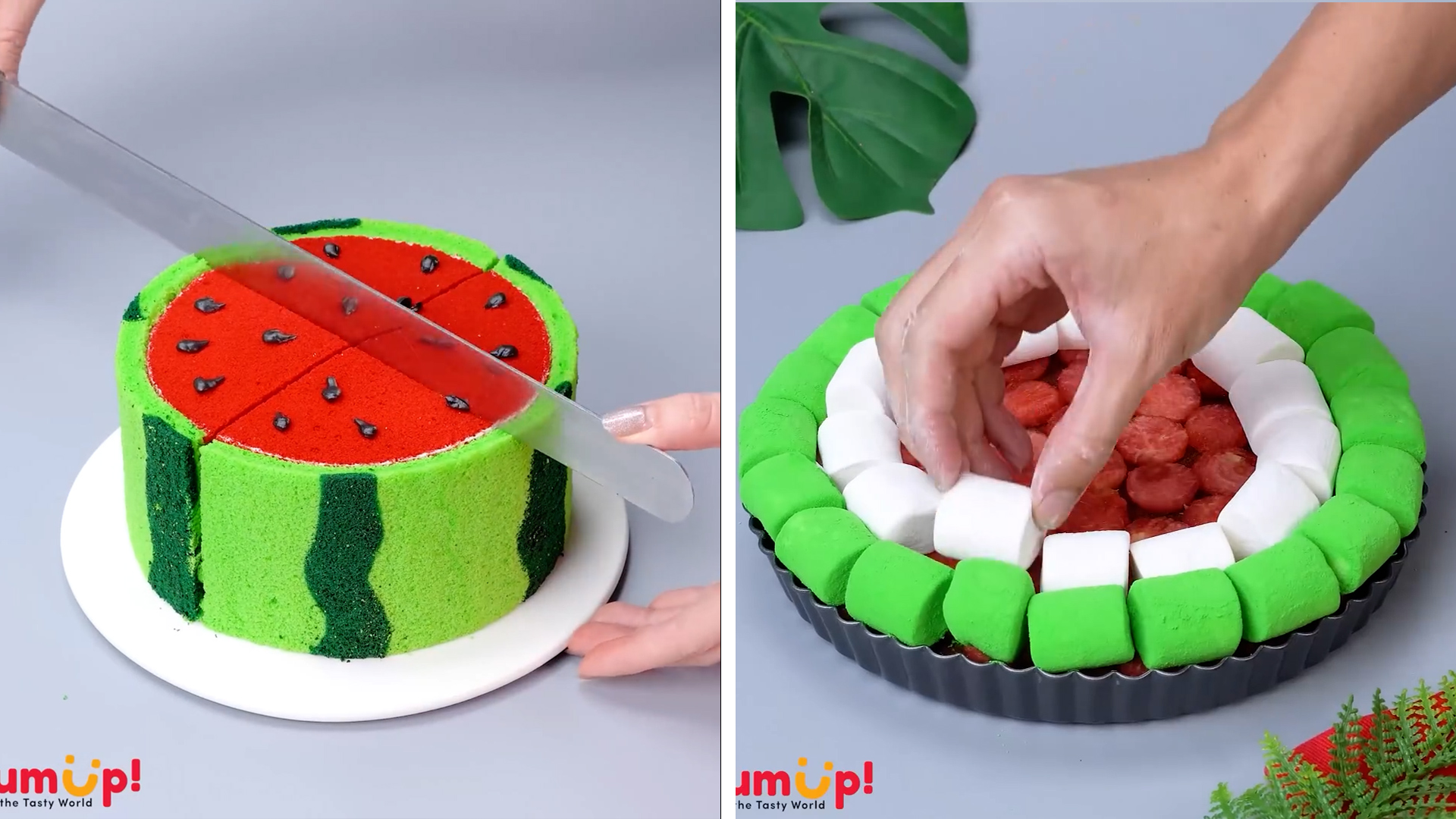 How to Make a Watermelon and Marshmallow Cake