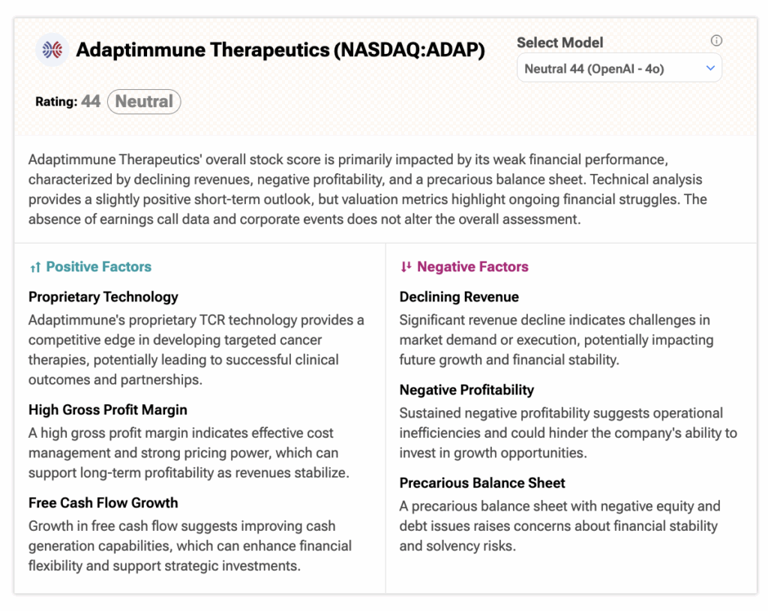 Why Is Adaptimmune Therapeutics Stock (ADAP) Rising Today?