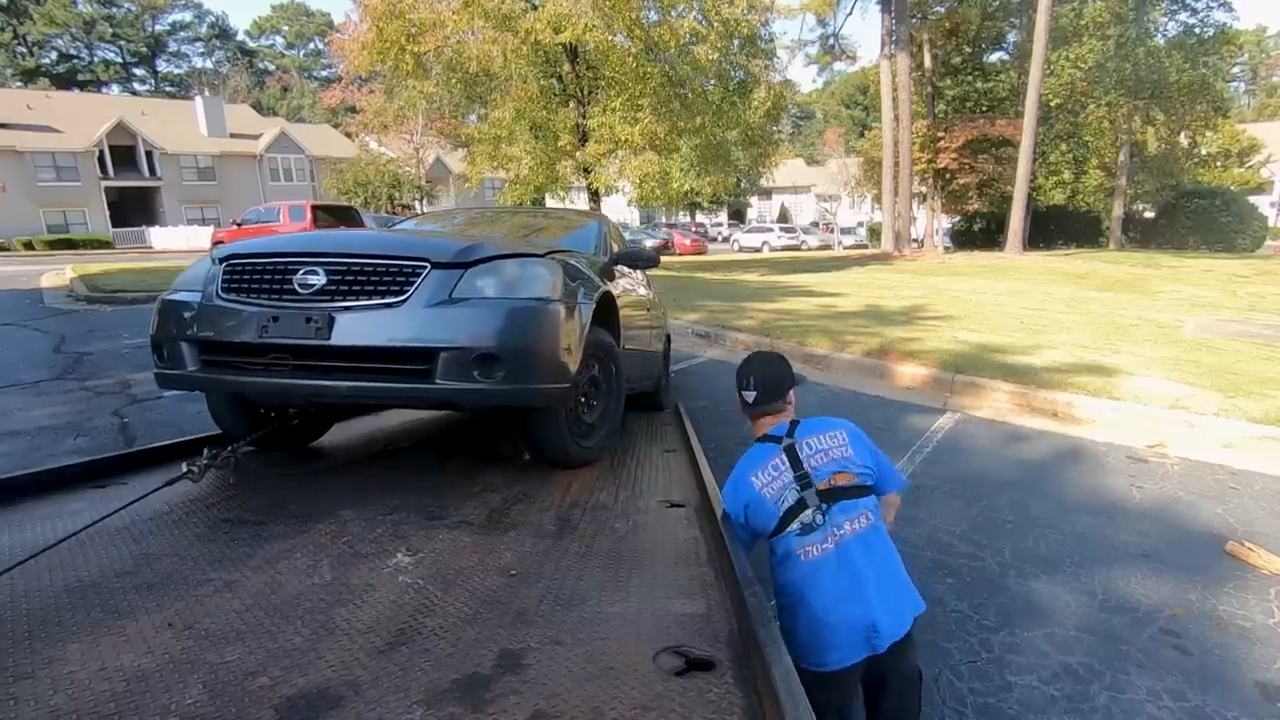 Driver Tried to Hide Car in Bushes to Avoid Tow