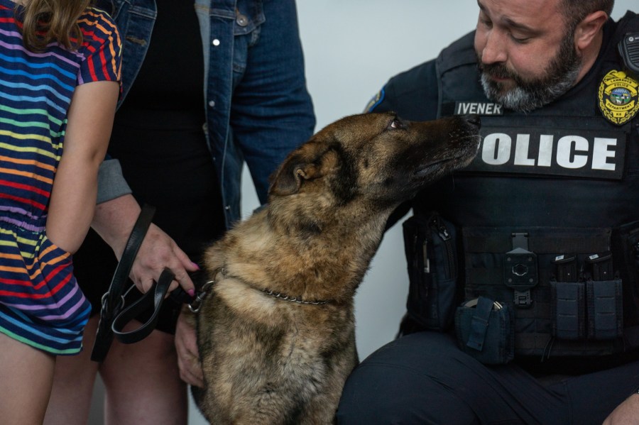 Lawrence Police Department grieves loss of K9 Cheeseburger