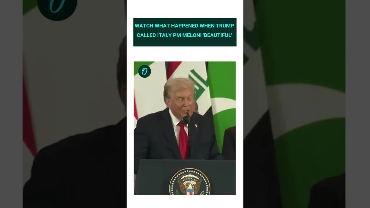 Watch What happened when Trump called Italy PM Meloni 'BEAUTIFUL'..