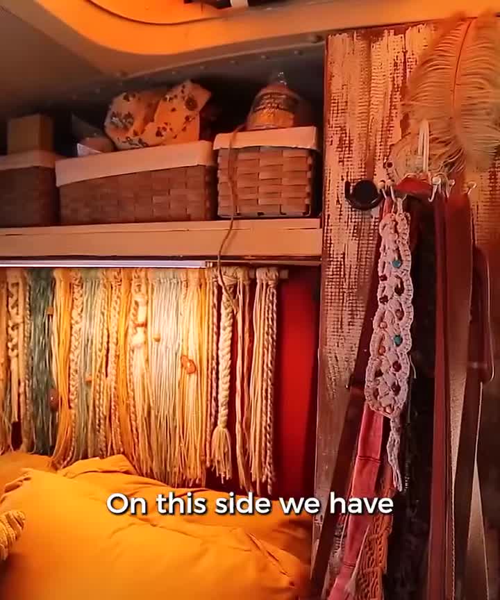 Family turned a school bus into an incredibly functional & groovy tiny ...