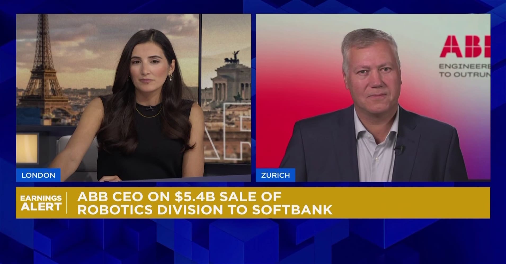 ABB CEO: Softbank will be good home for robotics business